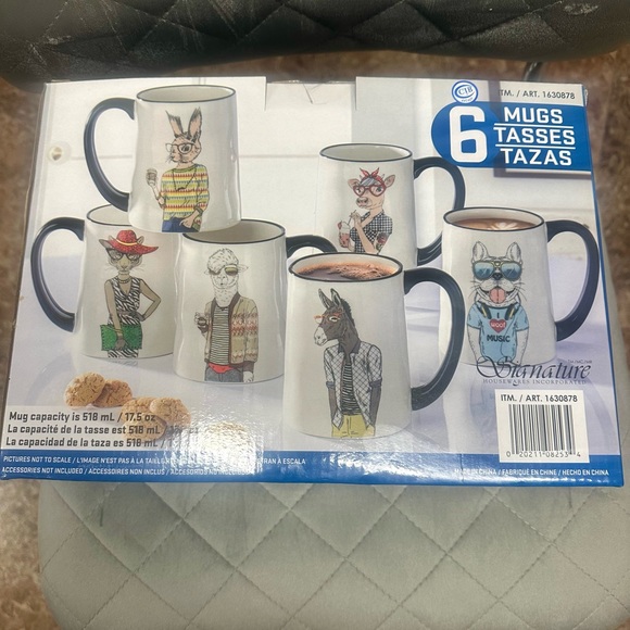 Signature | Kitchen | Brand New Set Of Six Mugs By Signature Houseware ...
